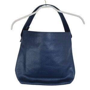 Fossil | Bags | Fossil Bag Navy Blue Leather And Suede Zip Top Hobo ...